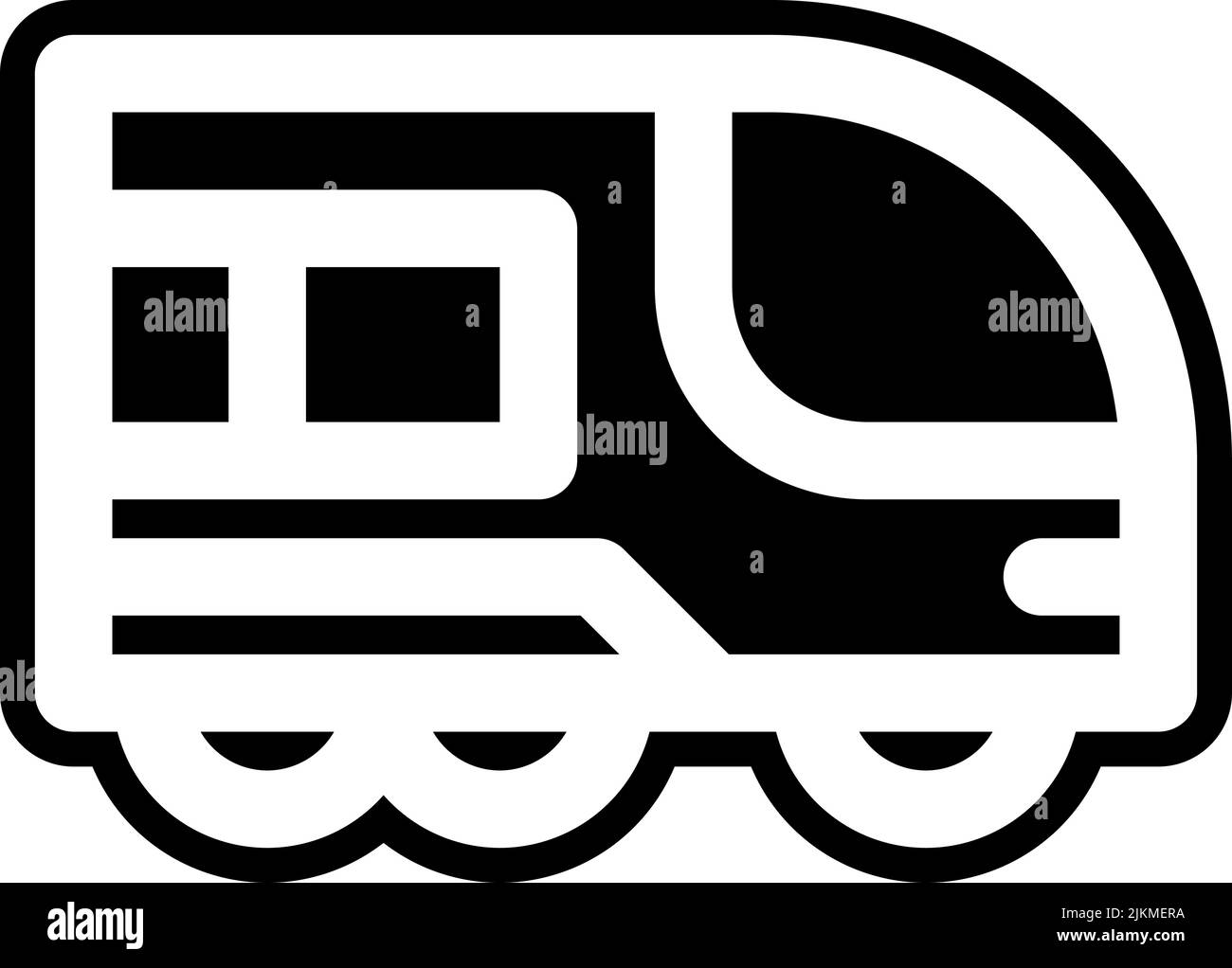 train icon black vector illustration Stock Vector Image & Art - Alamy