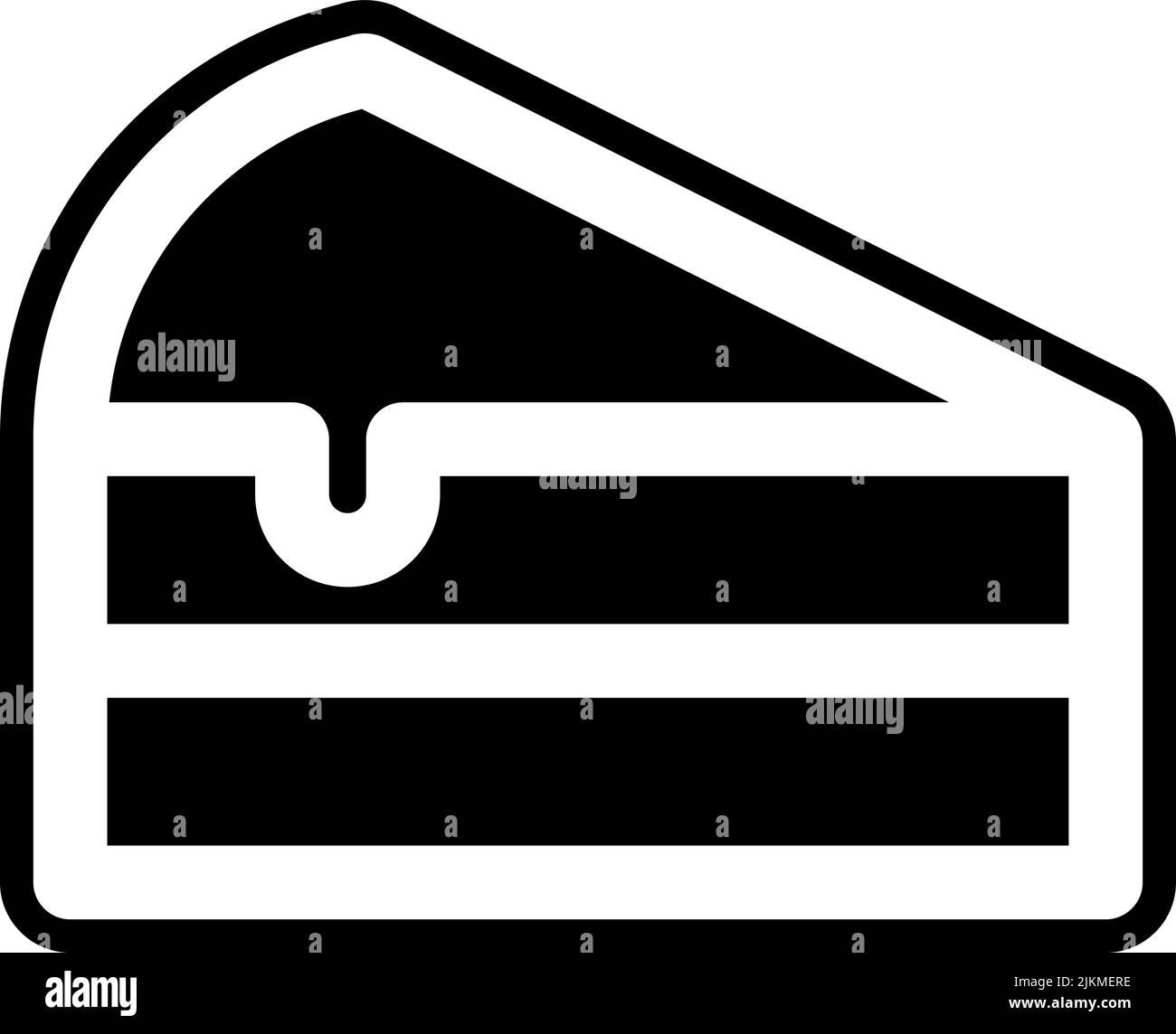 cake icon black vector illustration Stock Vector Image & Art - Alamy