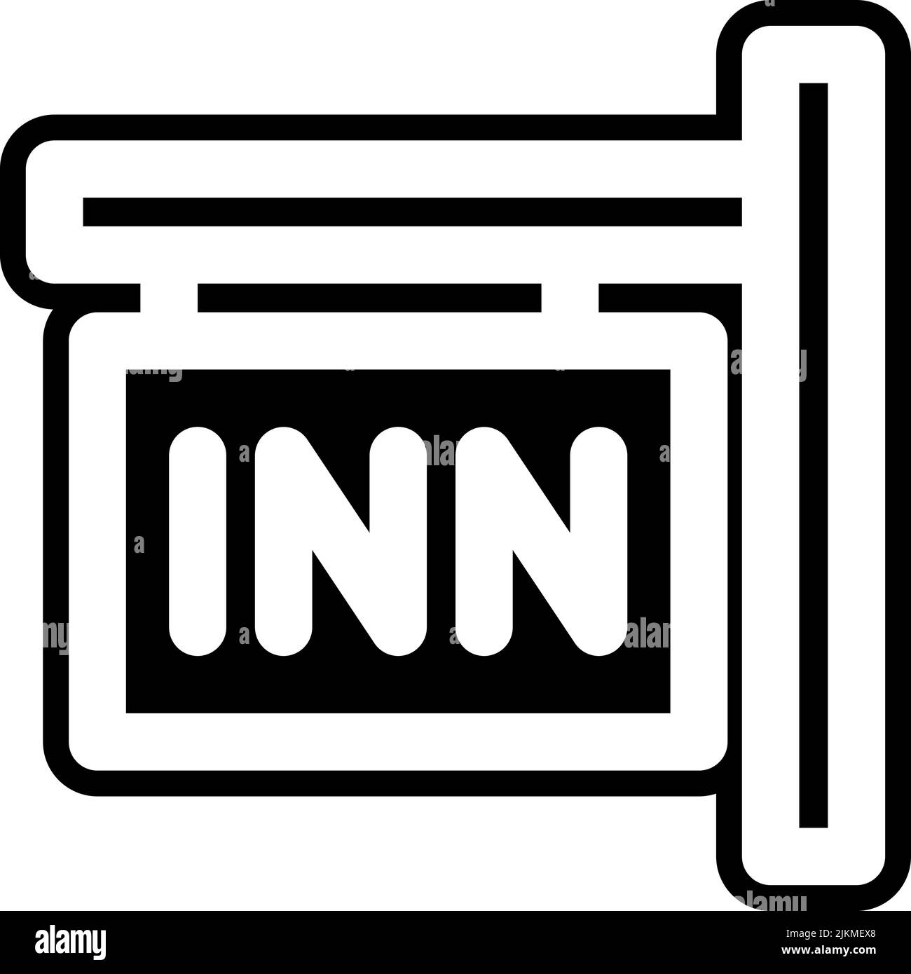 inn icon black vector illustration Stock Vector Image & Art - Alamy