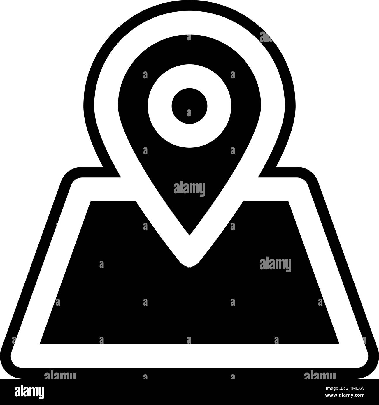 location icon black vector illustration Stock Vector Image & Art - Alamy