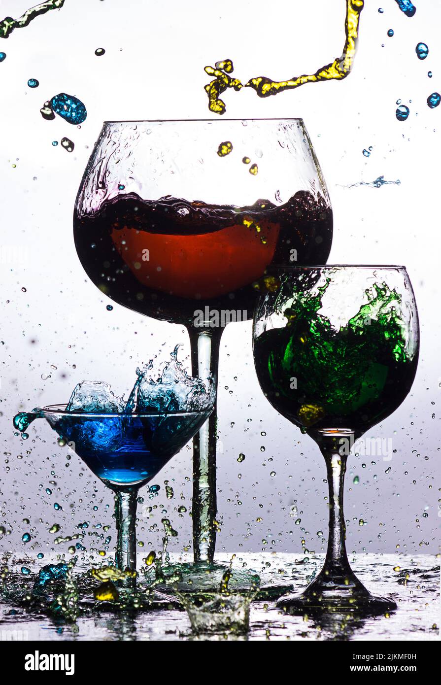 Three glasses hi-res stock photography and images - Alamy
