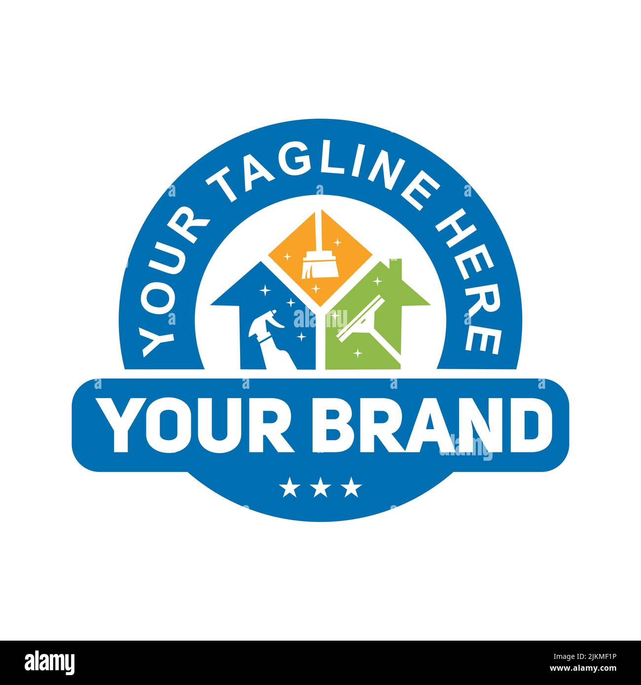 Cleaning Service Logo Design Inspiration Stock Vector Image & Art - Alamy