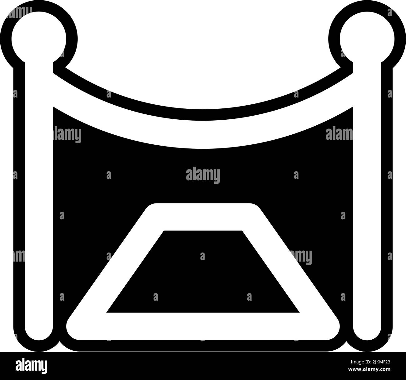 gate icon black vector illustration Stock Vector Image & Art - Alamy