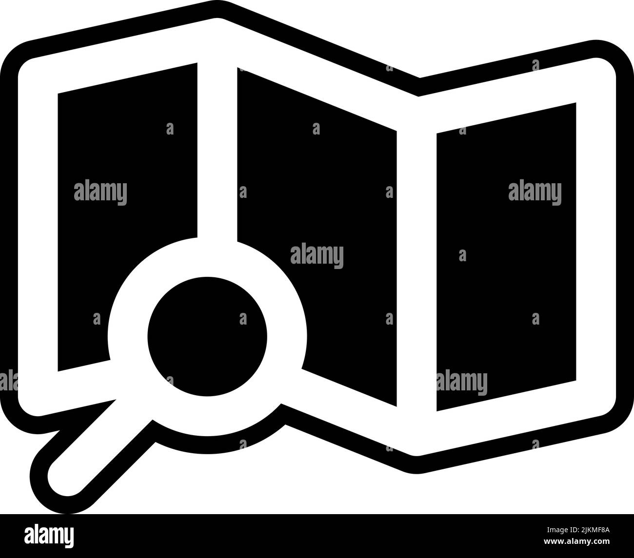 map icon black vector illustration Stock Vector Image & Art - Alamy