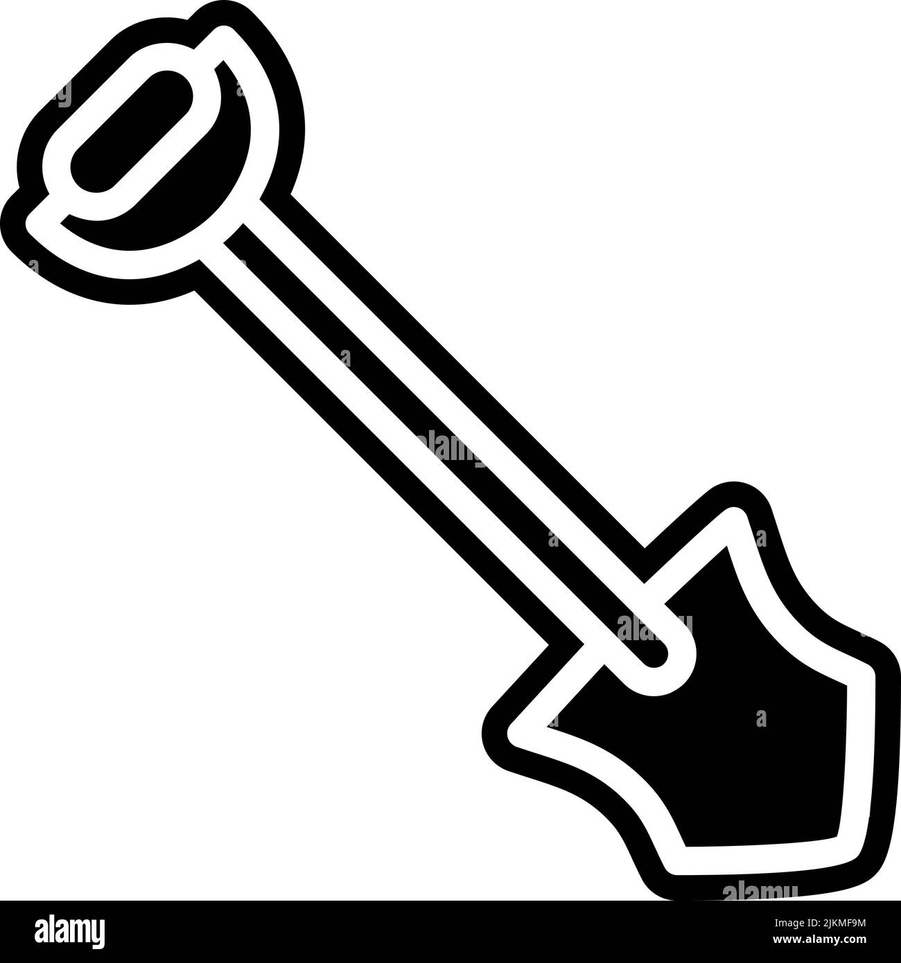 shovel icon black vector illustration Stock Vector Image & Art - Alamy