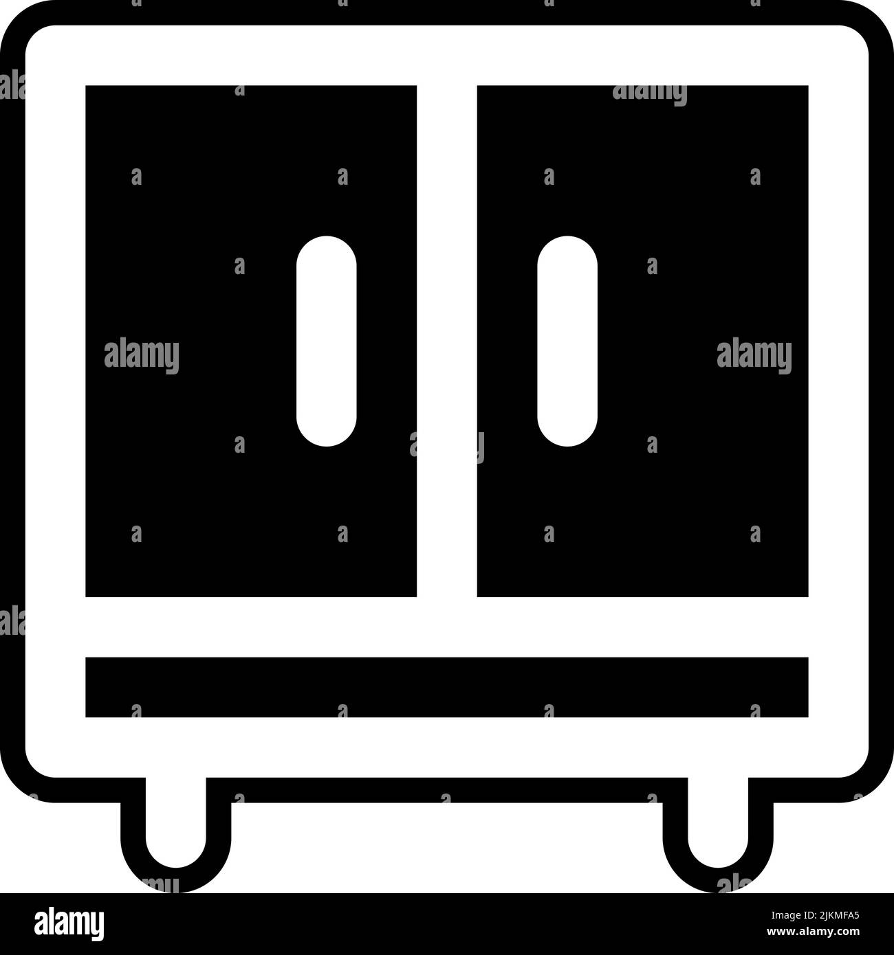 cupboard icon black vector illustration Stock Vector Image & Art - Alamy