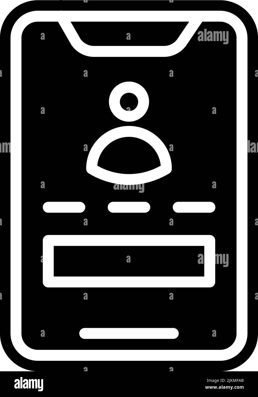 profile icon black vector illustration Stock Vector Image & Art - Alamy