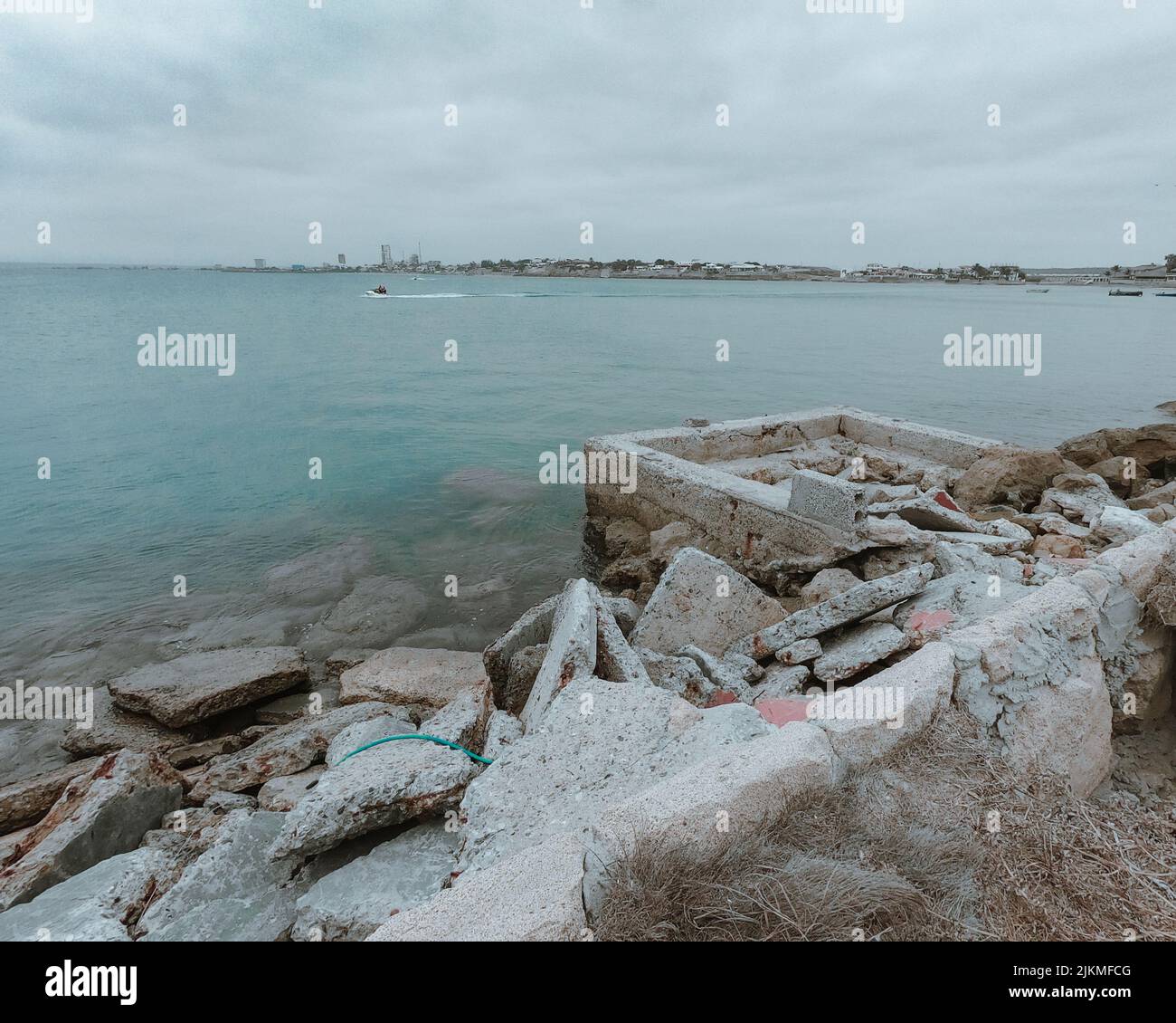 Concrete blocks on the beach hi-res stock photography and images - Alamy
