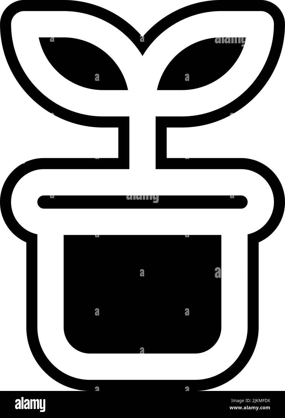 plant icon black vector illustration Stock Vector Image & Art - Alamy