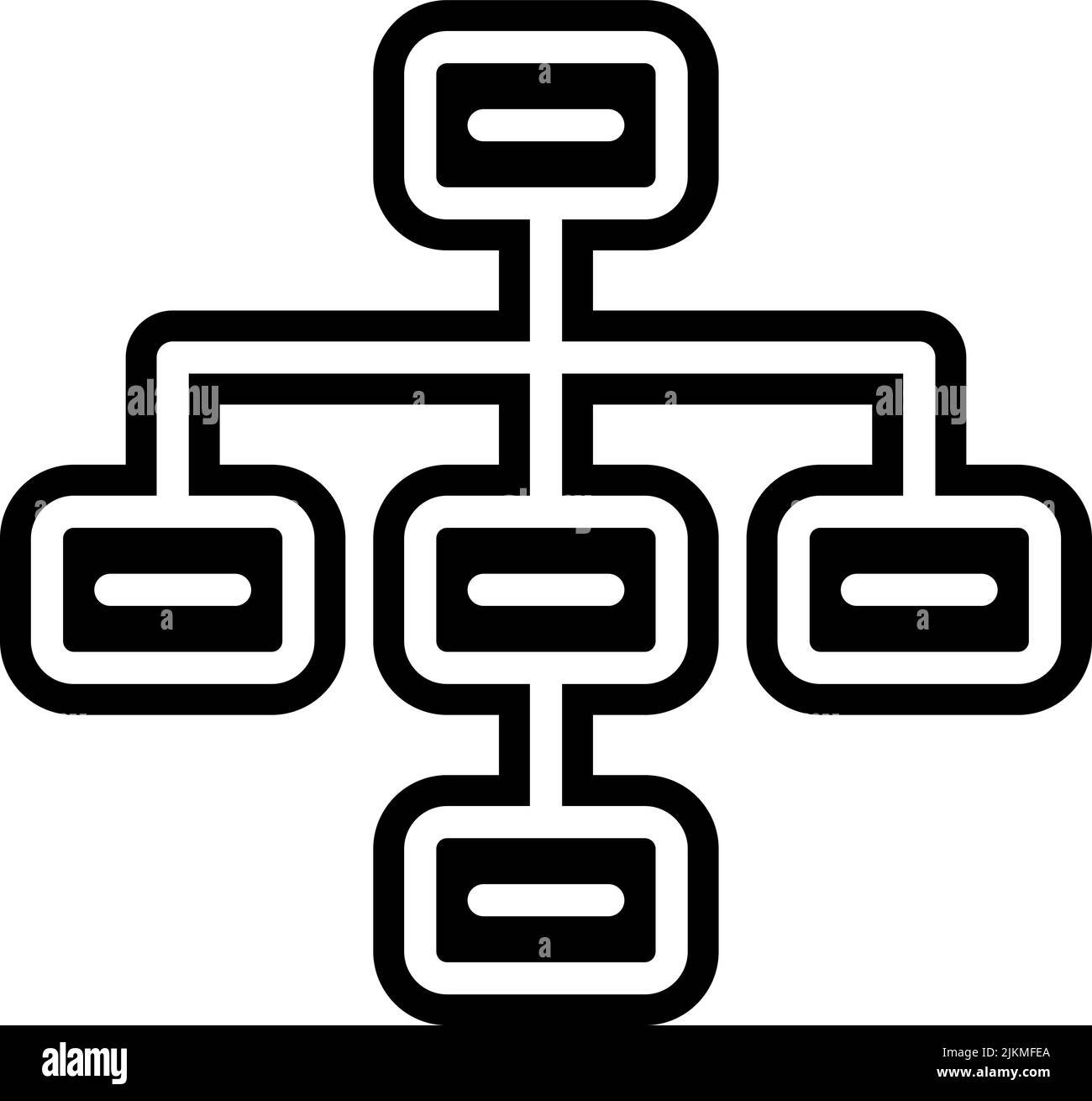 hierarchy icon black vector illustration Stock Vector Image & Art - Alamy