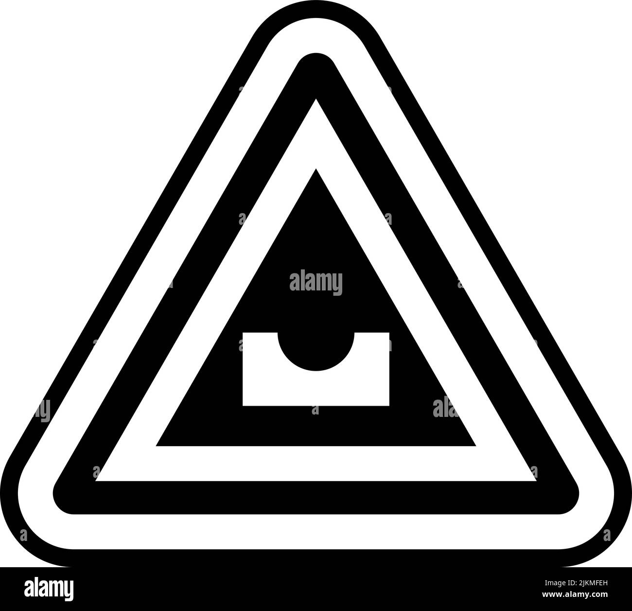 bump icon black vector illustration Stock Vector Image & Art - Alamy
