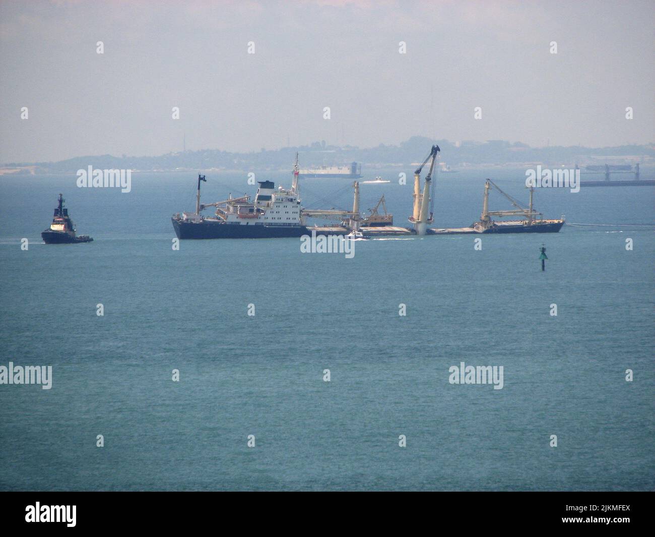 Transportation sea sinking ship water damaged hi-res stock photography ...