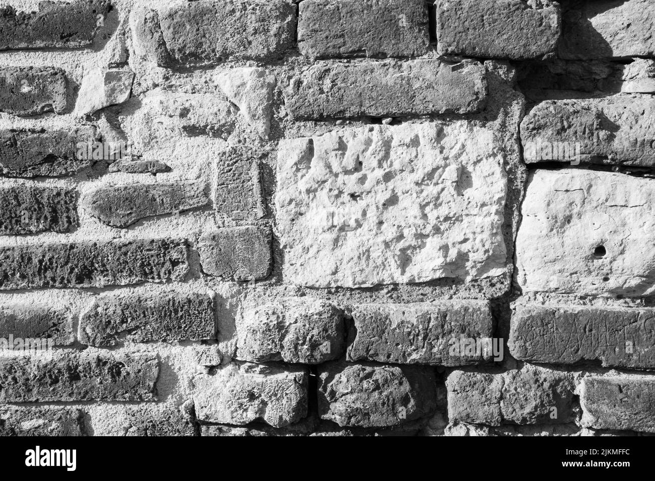 Black and white stone wall for background design. Vintage of stone ...
