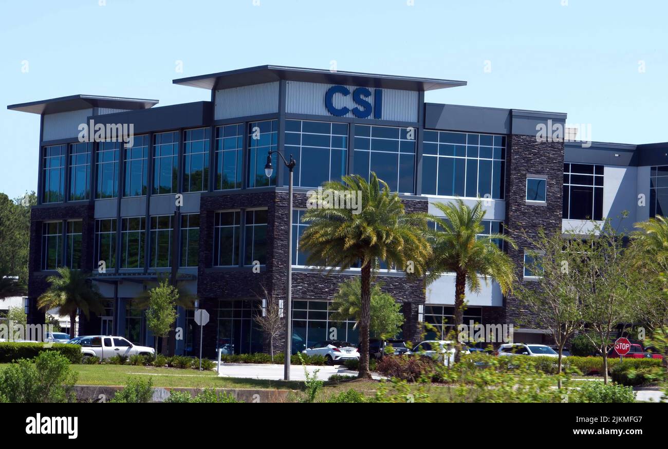 The CSI Building on Butler Blvd in Jacksonville, Florida on a clear ...