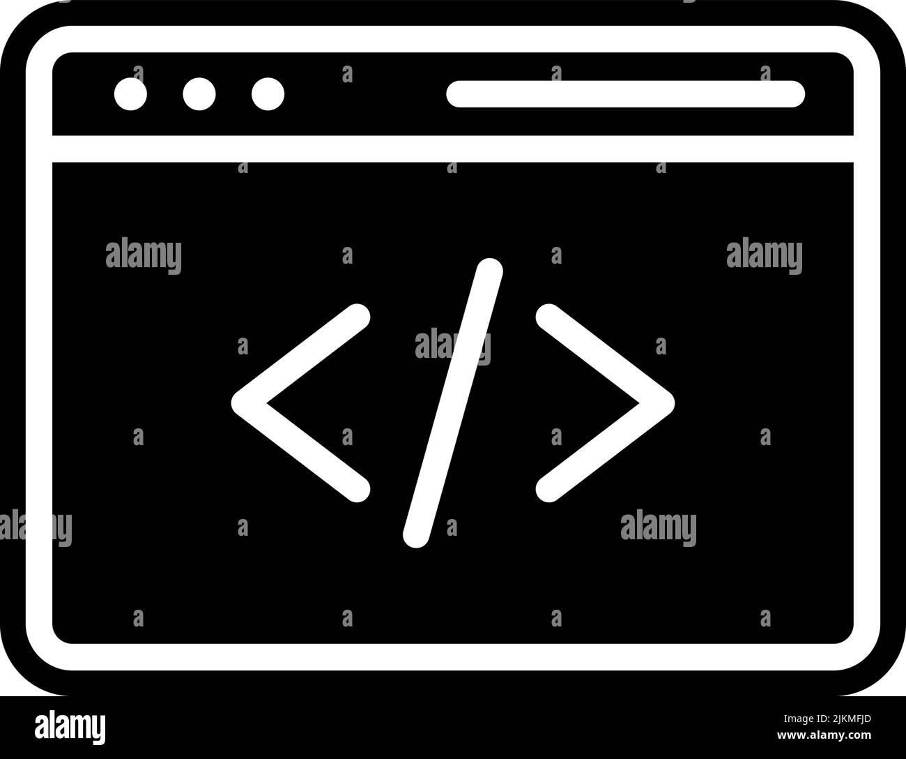 programming icon black vector illustration Stock Vector Image & Art - Alamy