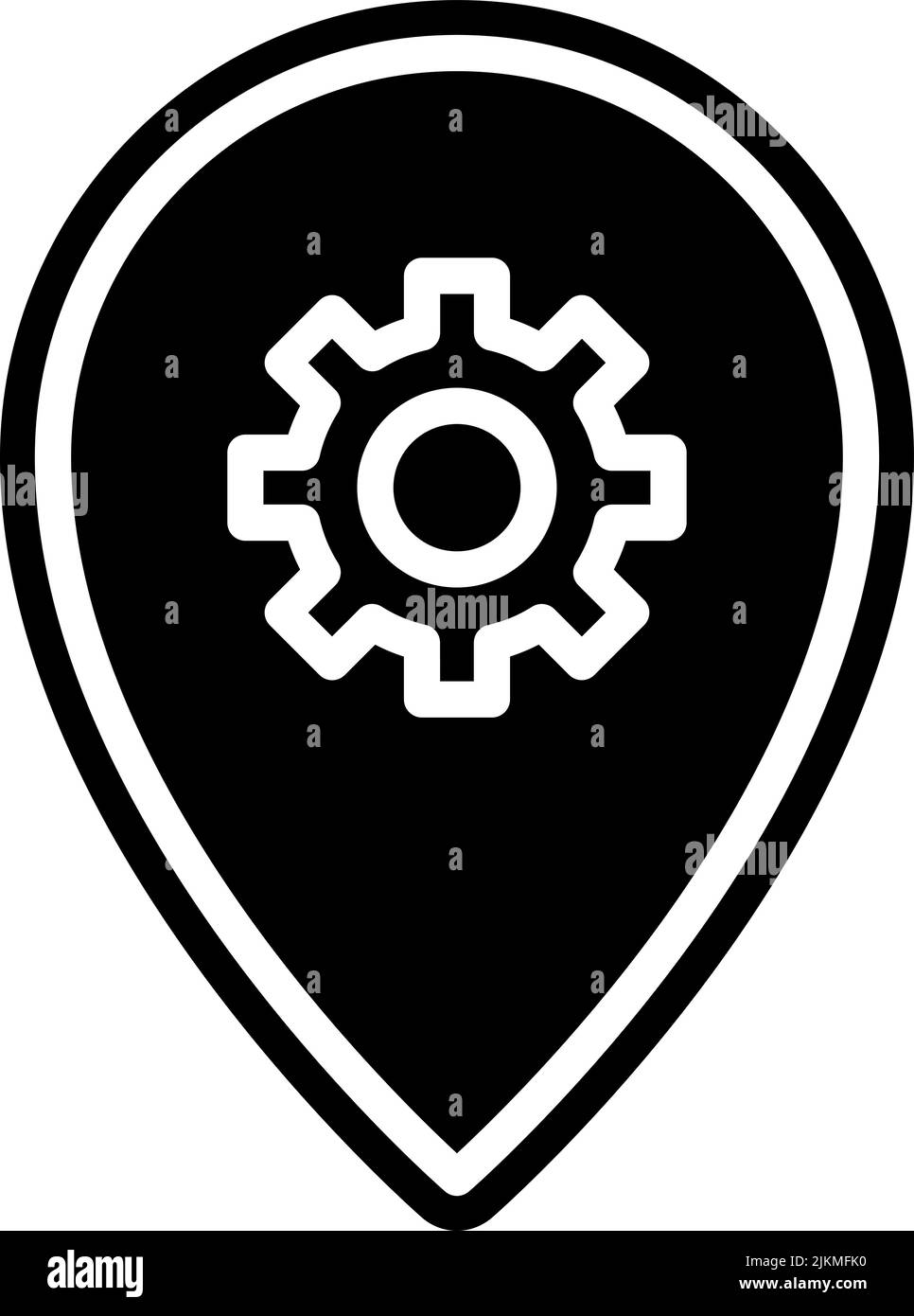 location icon black vector illustration Stock Vector Image & Art - Alamy