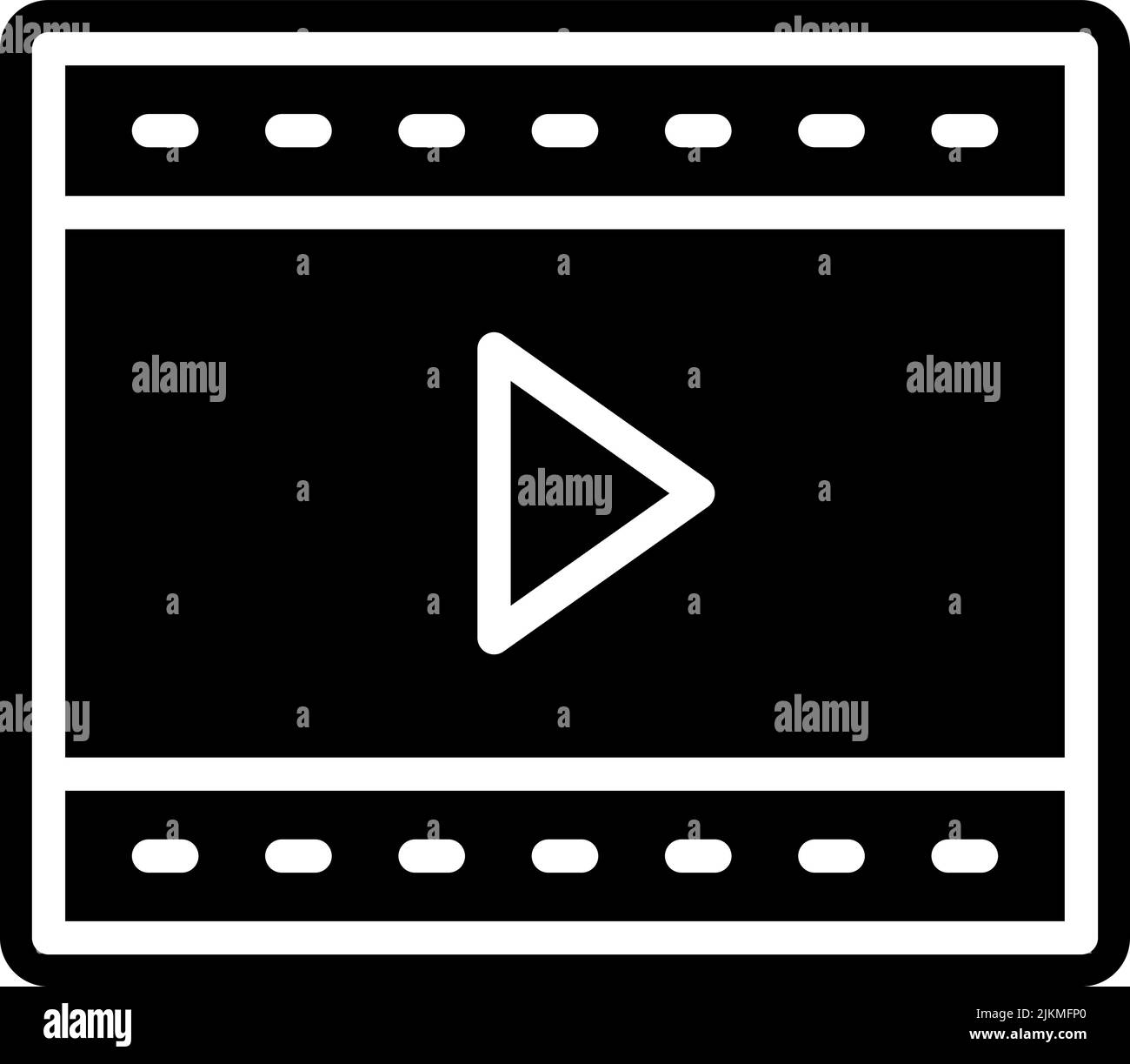 video icon black vector illustration Stock Vector Image & Art - Alamy