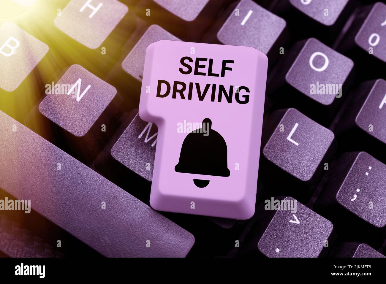 Conceptual caption Self Driving. Internet Concept Autonomous vehicle ...