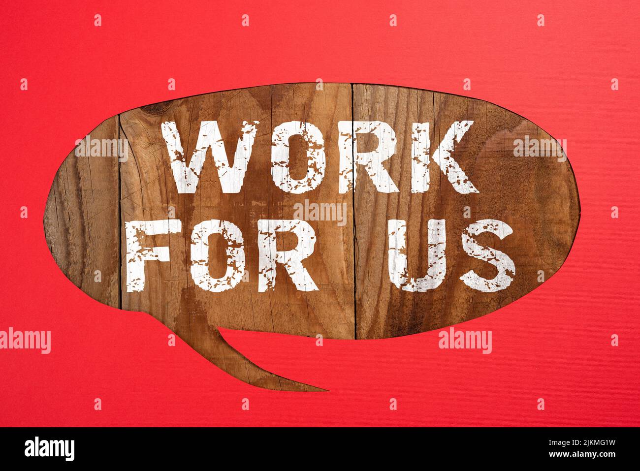 Hand writing sign Work For Us. Business showcase Invitation to join a ...