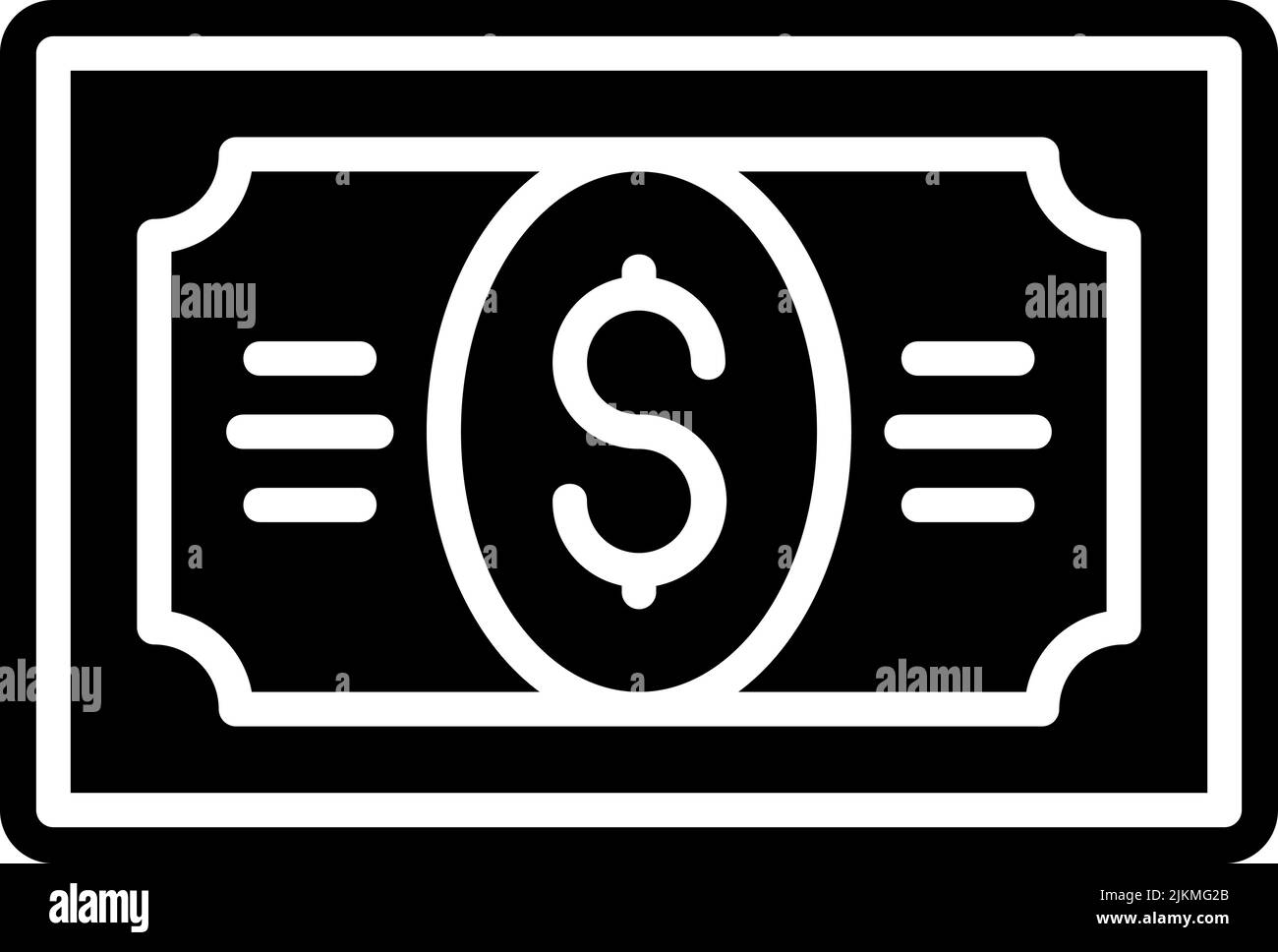 dollar icon black vector illustration Stock Vector Image & Art - Alamy