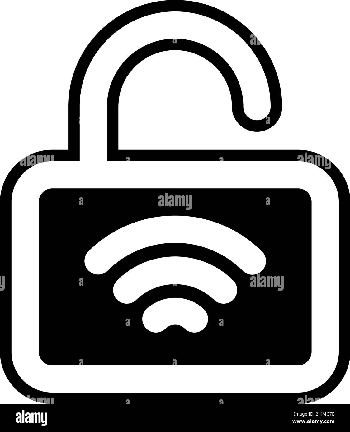 unlock icon black vector illustration Stock Vector Image & Art - Alamy