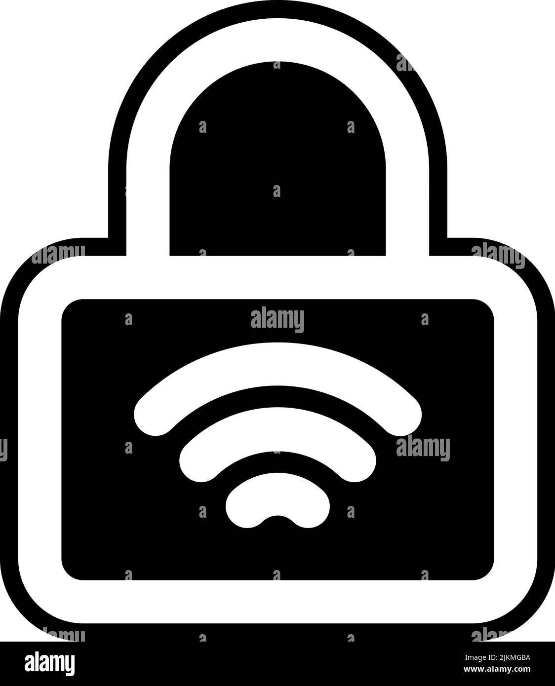 lock icon black vector illustration Stock Vector Image & Art - Alamy