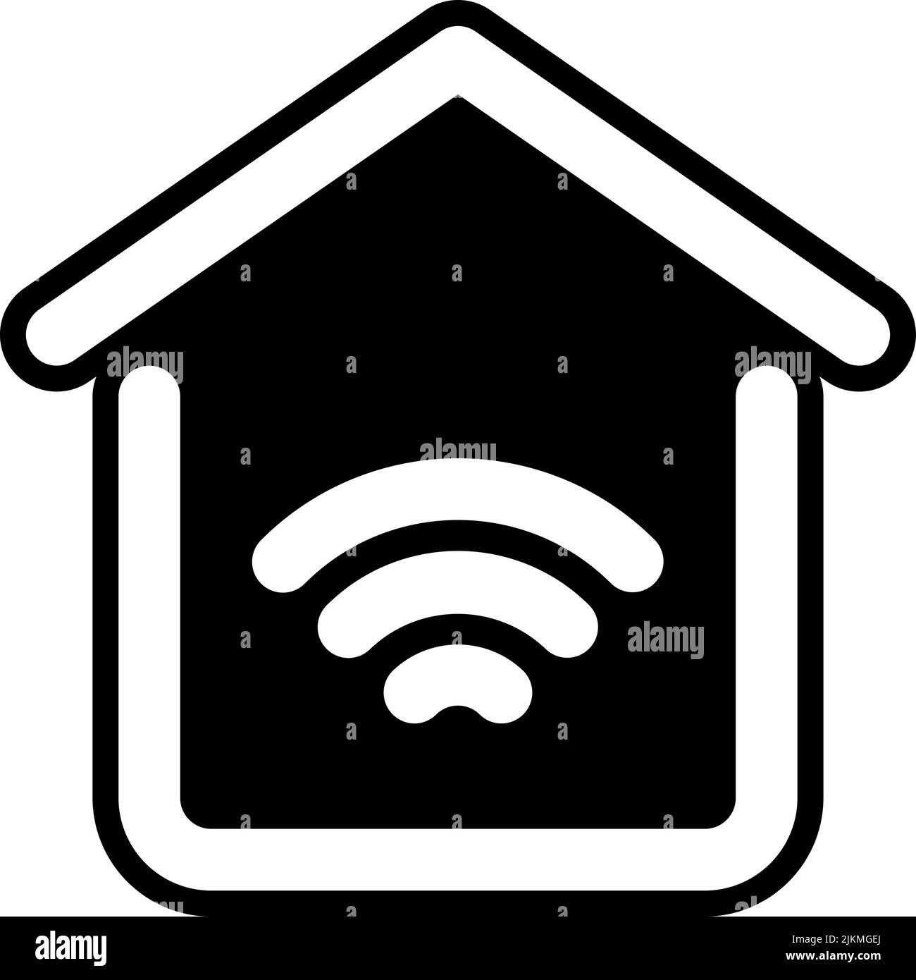 smarthome icon black vector illustration Stock Vector Image & Art - Alamy