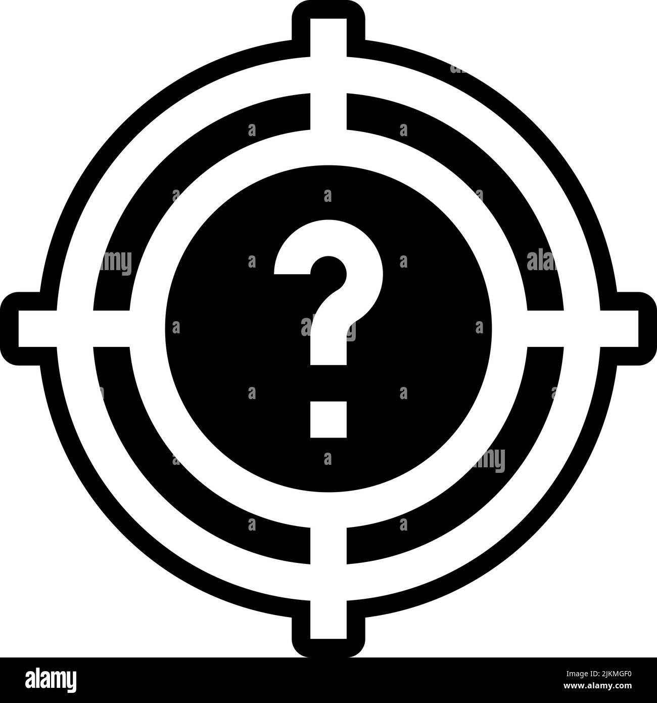 target icon black vector illustration Stock Vector Image & Art - Alamy