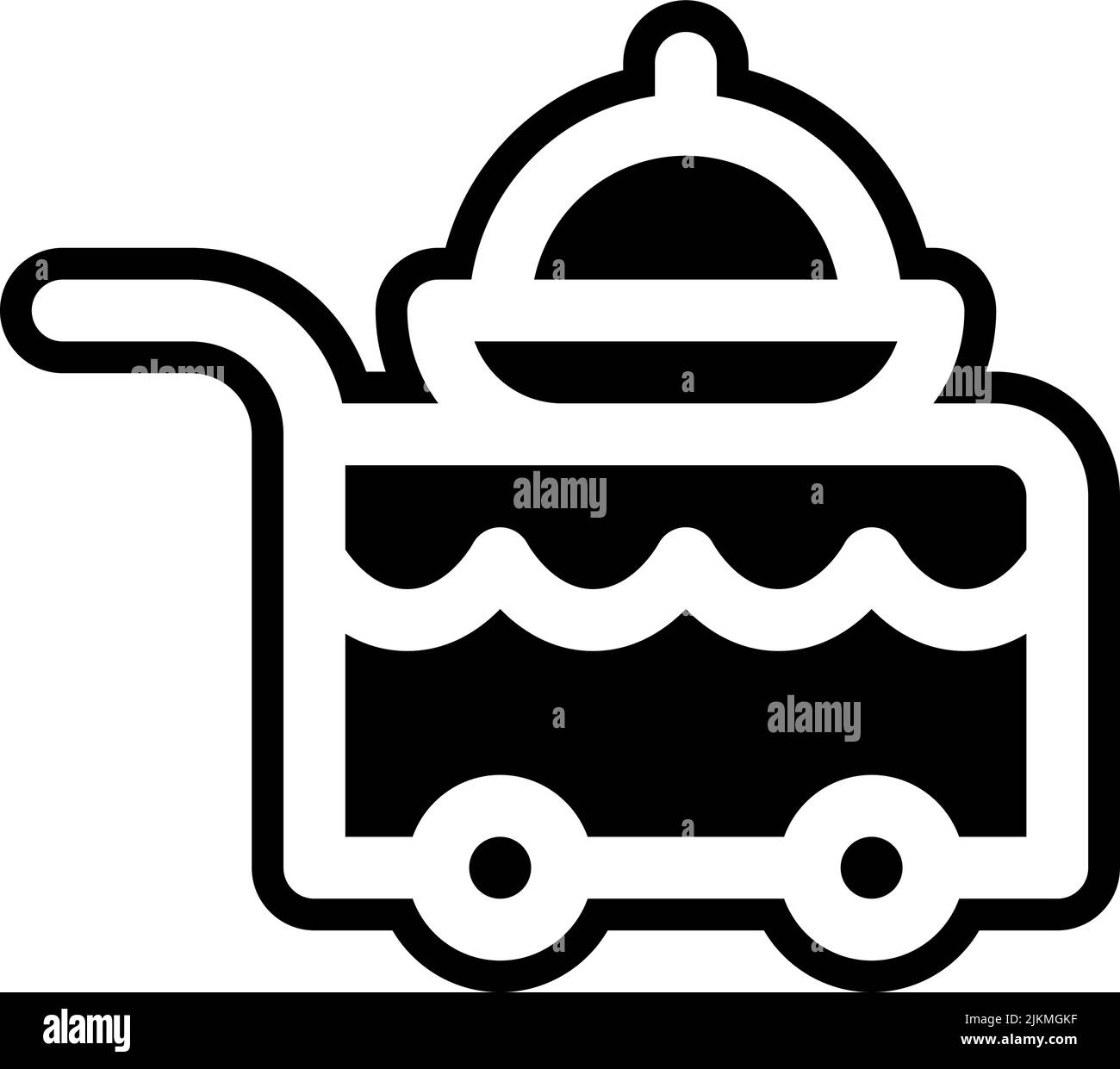 food service icon black vector illustration Stock Vector Image & Art ...