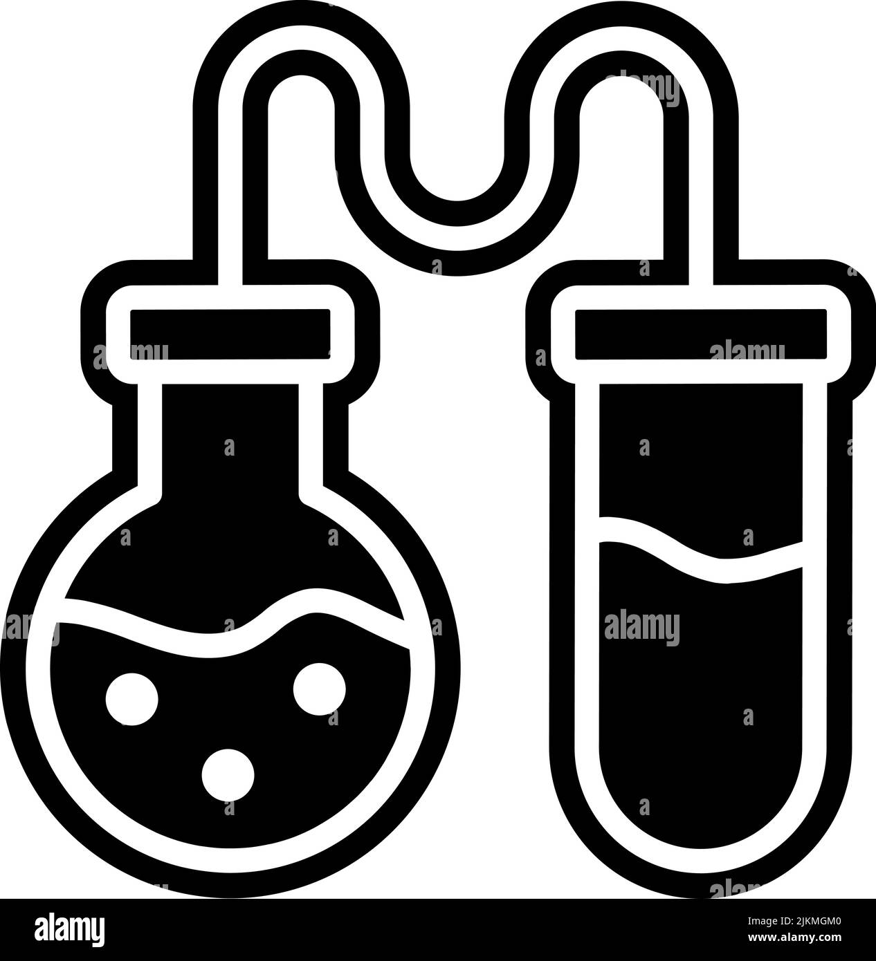 experiment icon black vector illustration Stock Vector Image & Art - Alamy