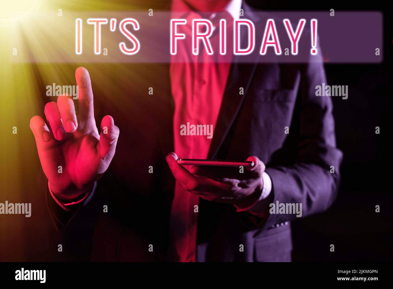 Inspiration showing sign It S Is Friday. Business concept Last day of ...