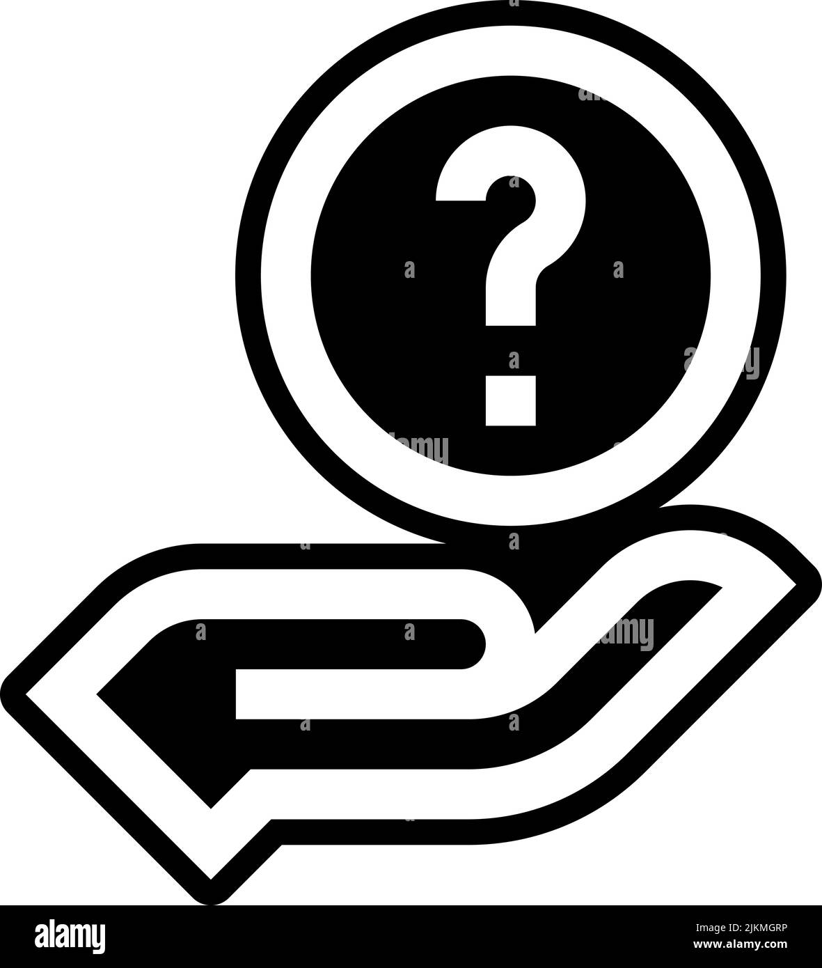 question icon black vector illustration Stock Vector Image & Art - Alamy