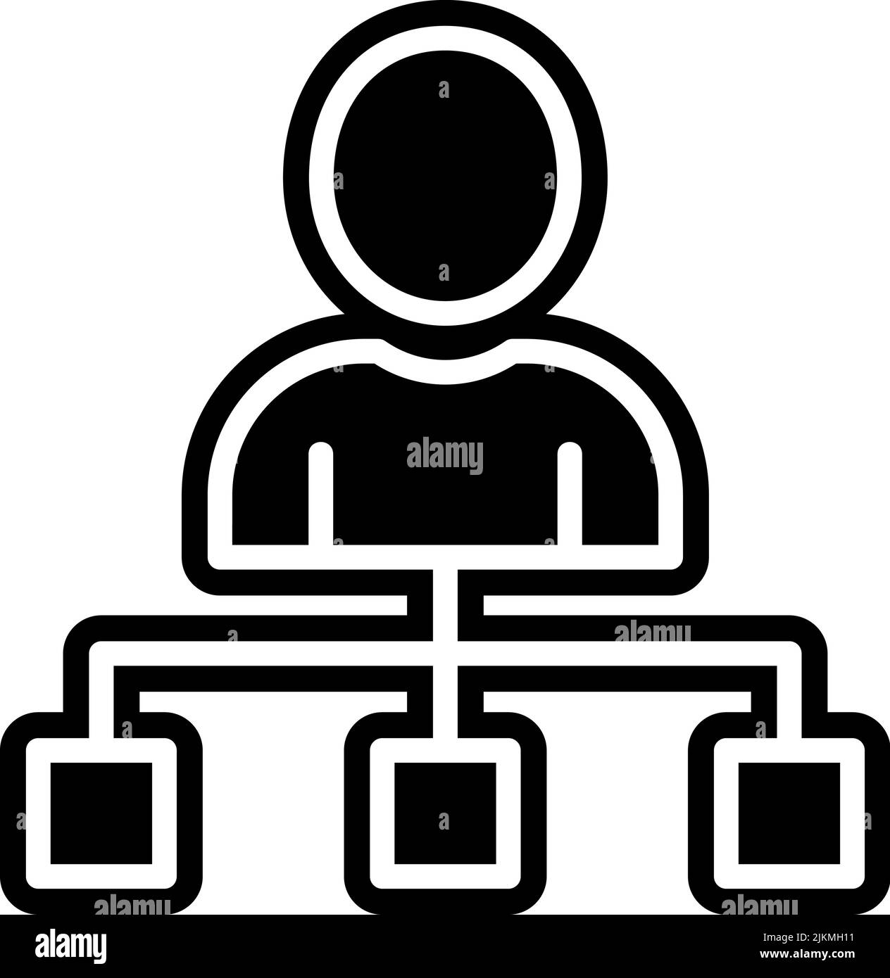 hierarchy icon black vector illustration Stock Vector Image & Art - Alamy