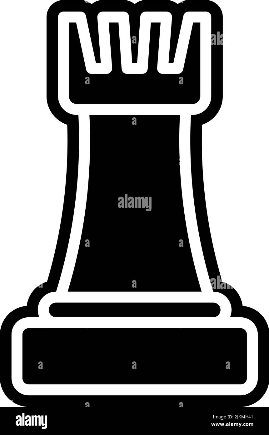 chess icon black vector illustration Stock Vector Image & Art - Alamy
