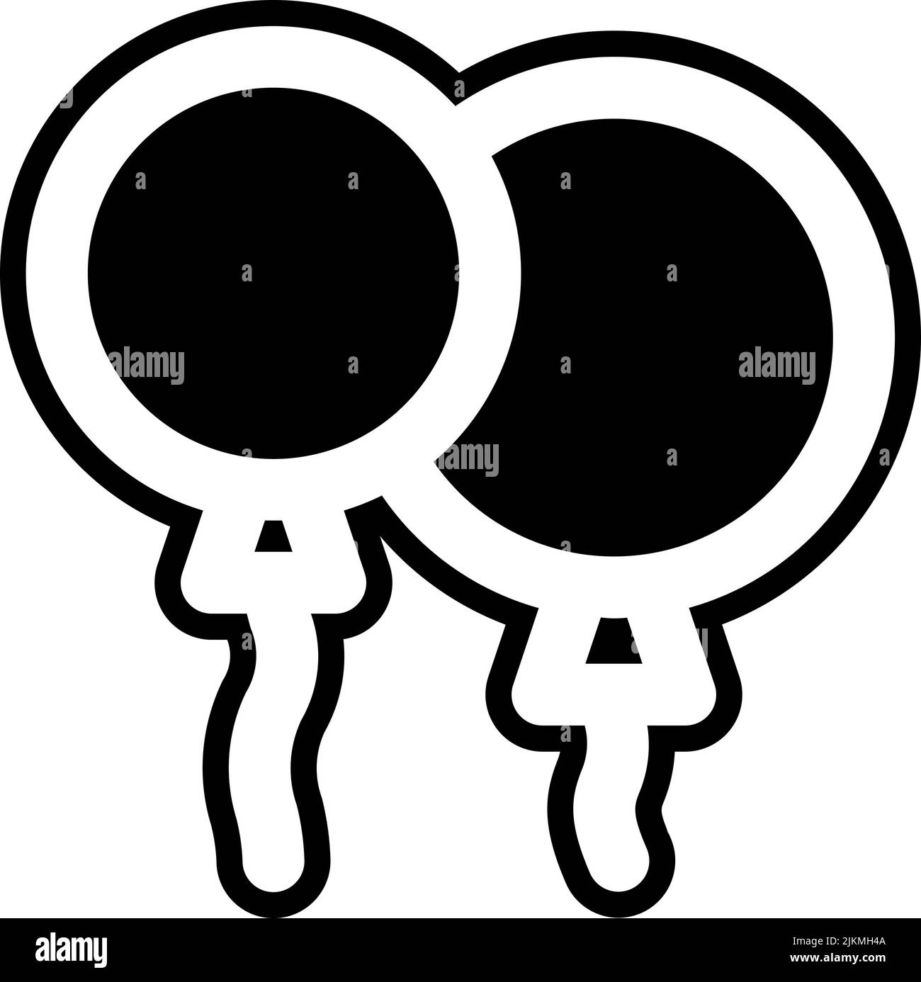 balloons icon black vector illustration Stock Vector Image & Art - Alamy
