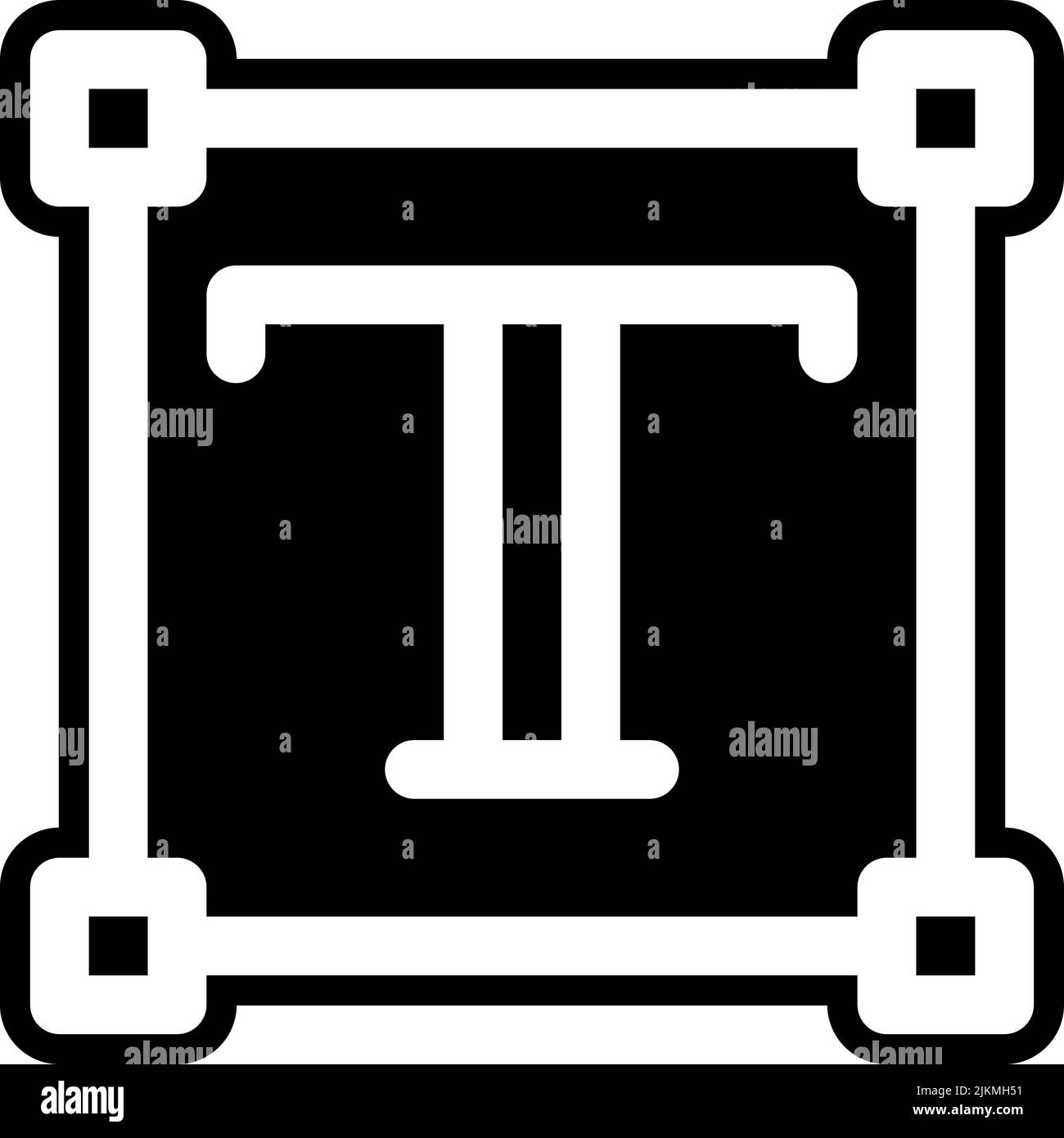 text icon black vector illustration Stock Vector Image & Art - Alamy