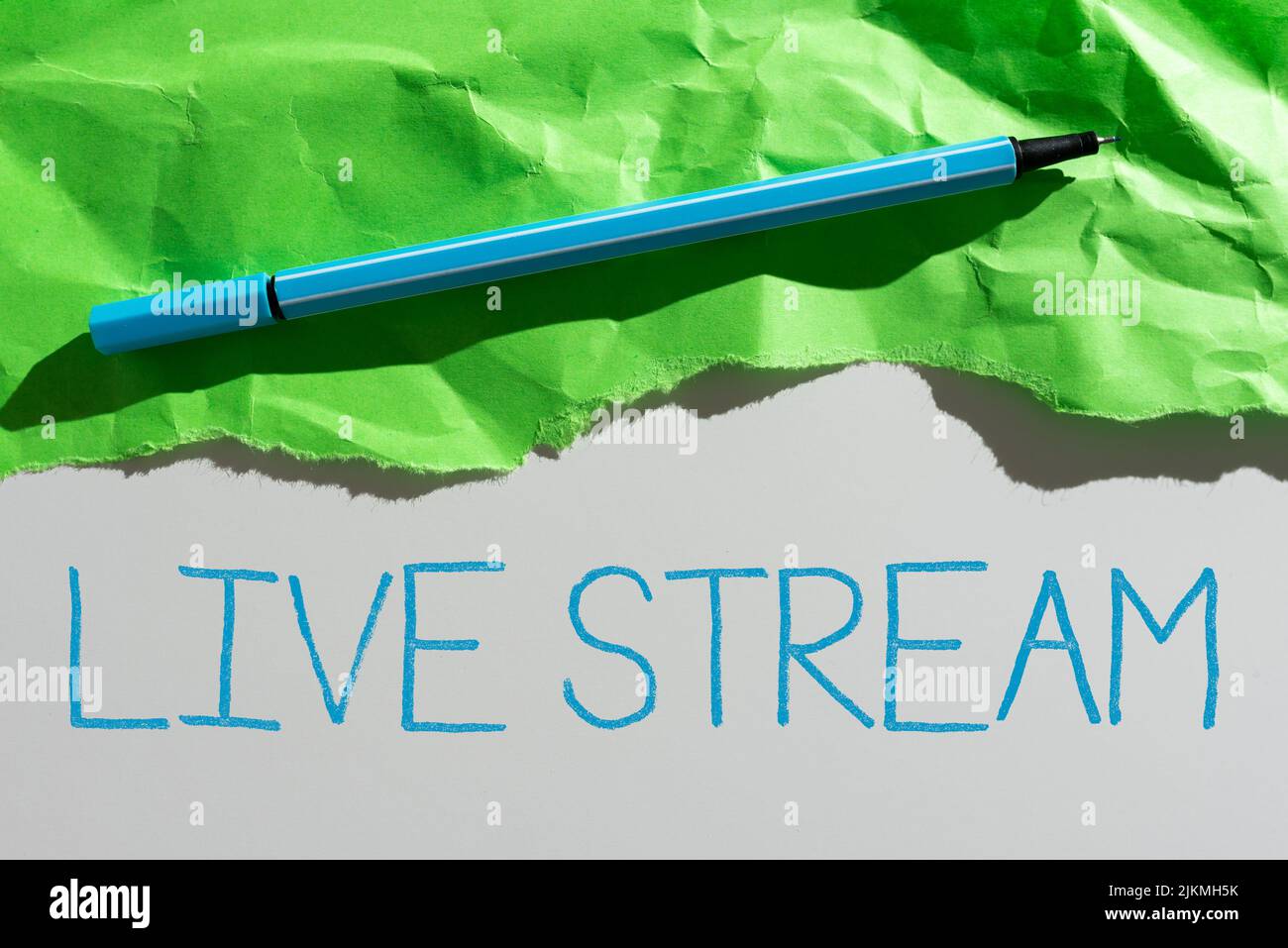 Text showing inspiration Live Stream. Concept meaning transmit or ...