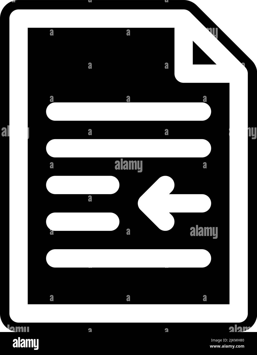 left indent icon black vector illustration Stock Vector Image & Art - Alamy