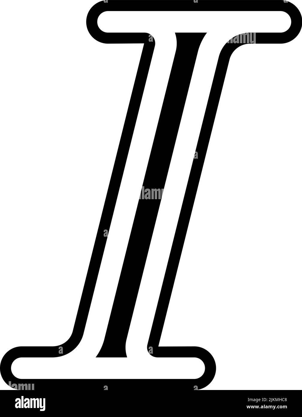 italic icon black vector illustration Stock Vector Image & Art - Alamy