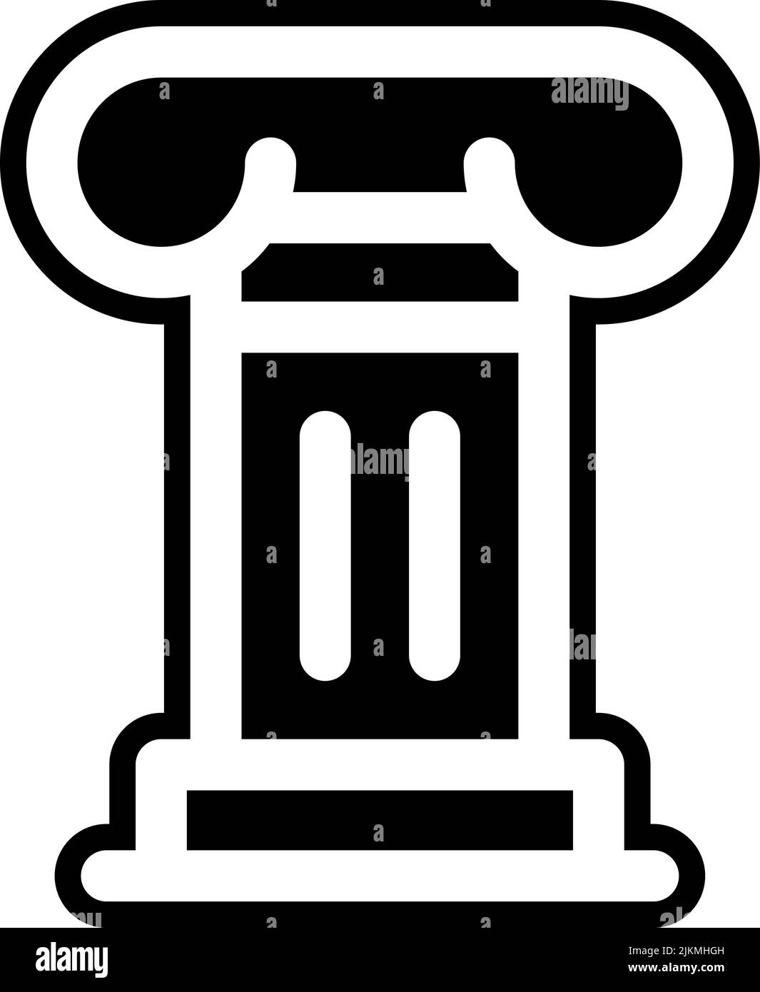 pillar icon black vector illustration Stock Vector Image & Art - Alamy
