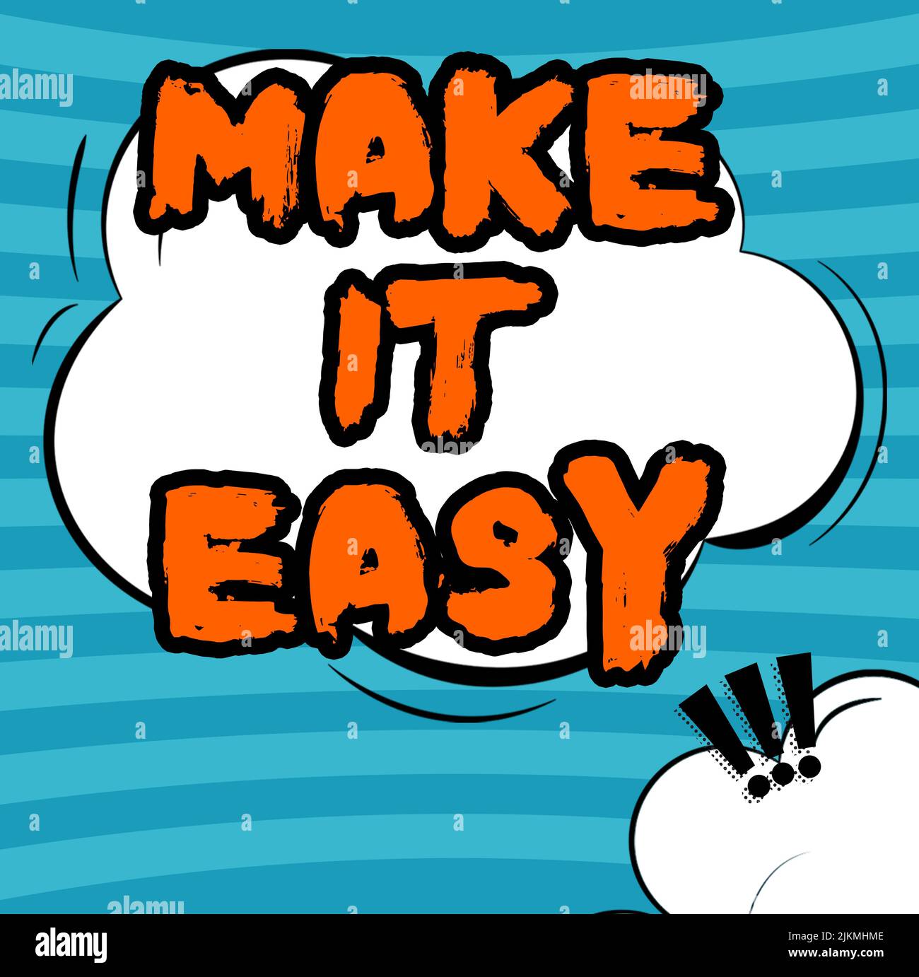 Handwriting text Make It Easy. Internet Concept Smart approach ...