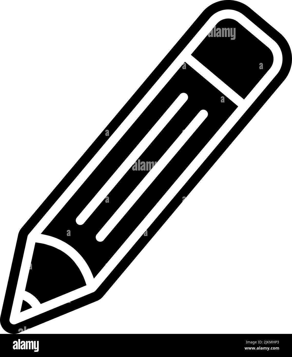 pencil icon black vector illustration Stock Vector Image & Art - Alamy