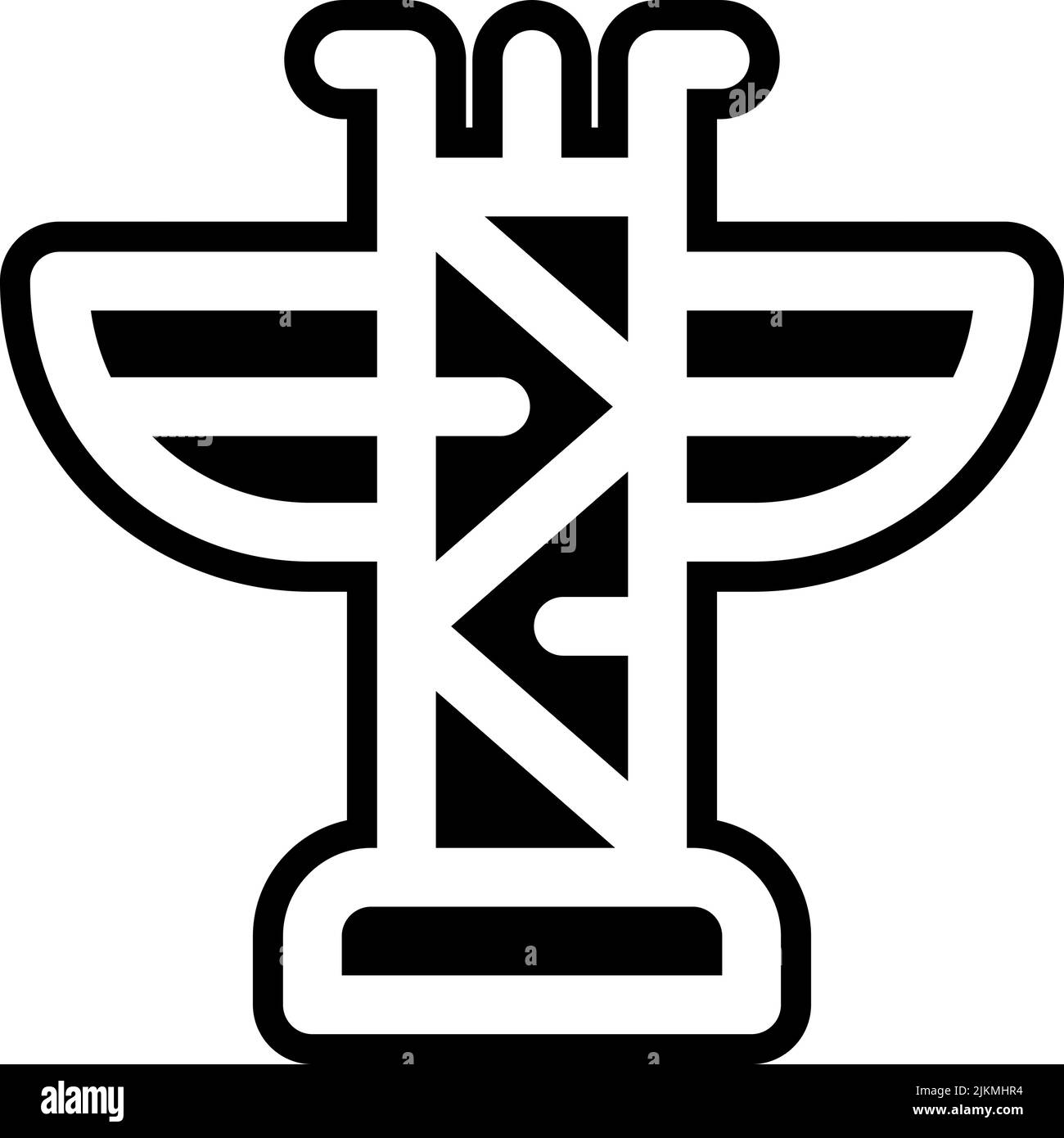 totem icon black vector illustration Stock Vector Image & Art - Alamy