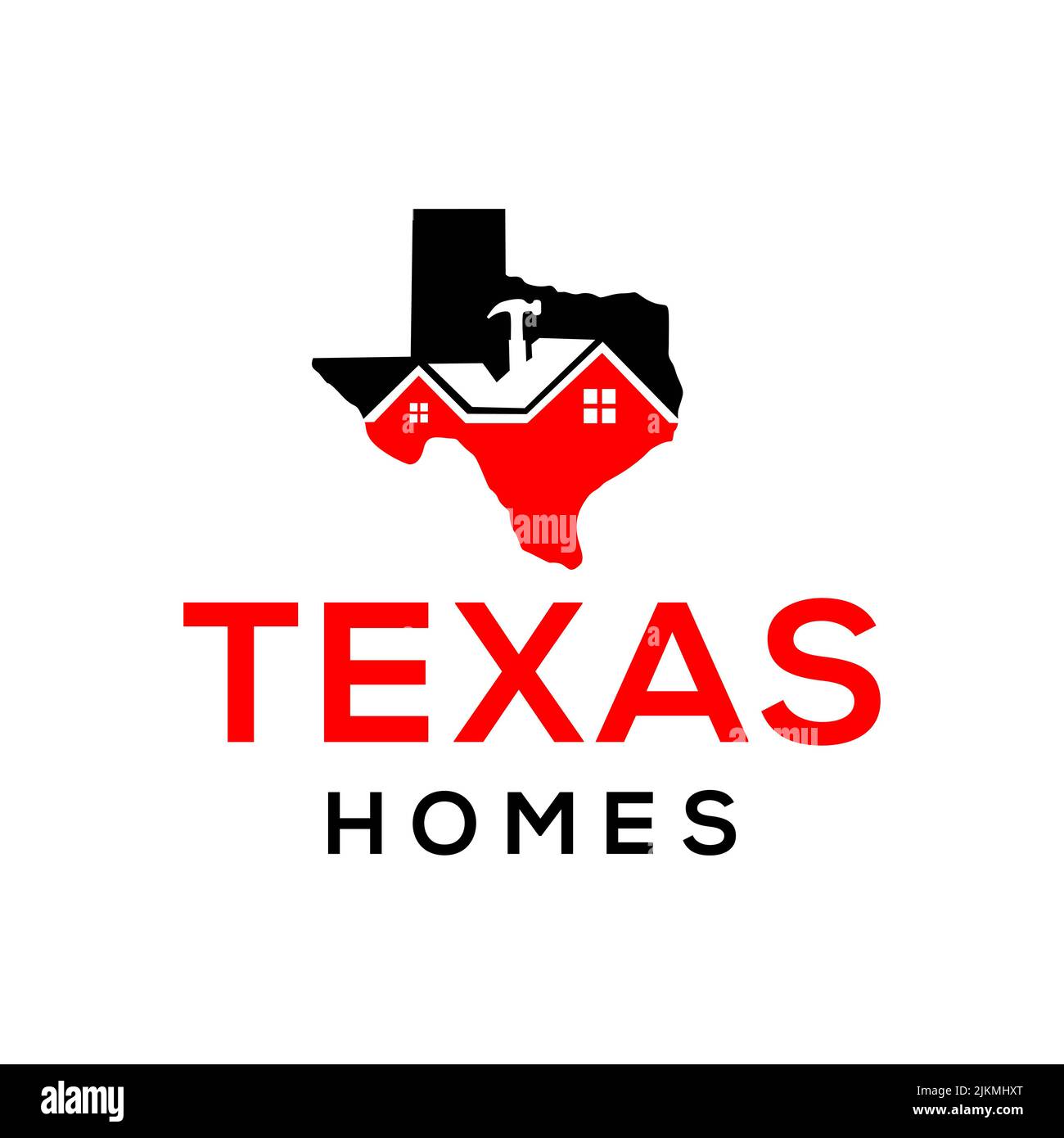 Texas Home Construction Logo Inspiration Stock Vector Image & Art - Alamy