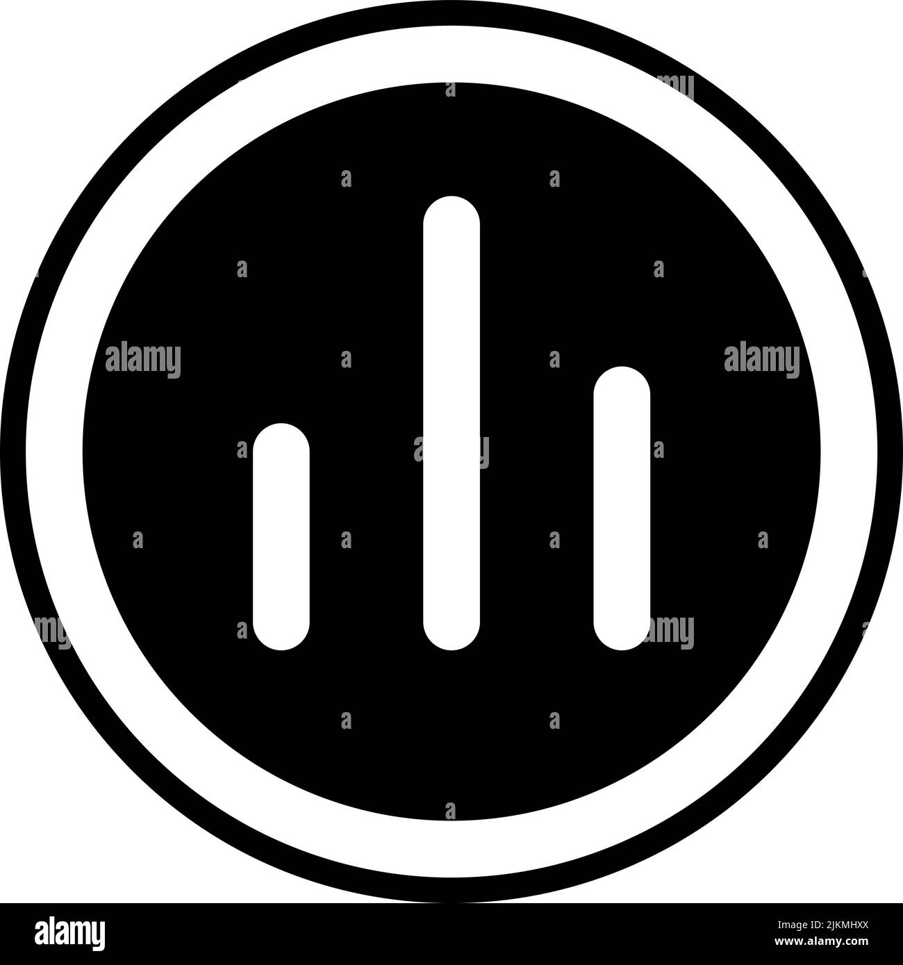 bar chart icon black vector illustration Stock Vector Image & Art - Alamy