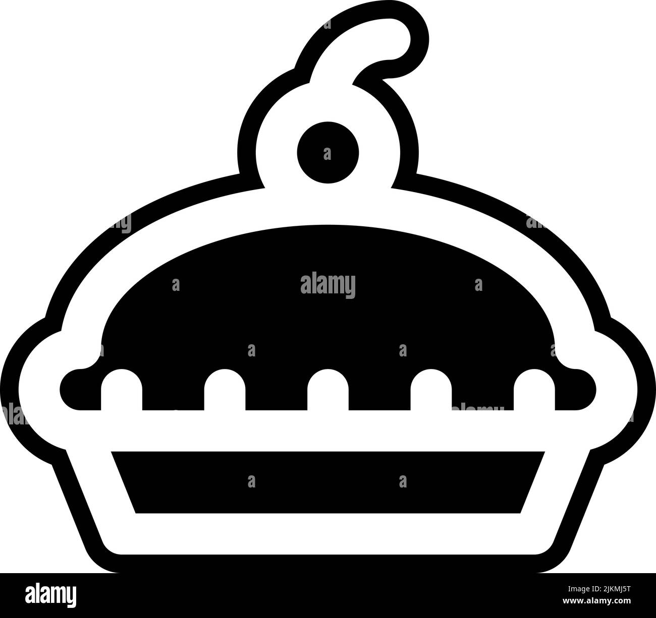 pie icon black vector illustration Stock Vector Image & Art - Alamy
