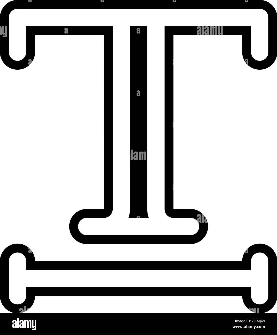 width icon black vector illustration Stock Vector Image & Art - Alamy