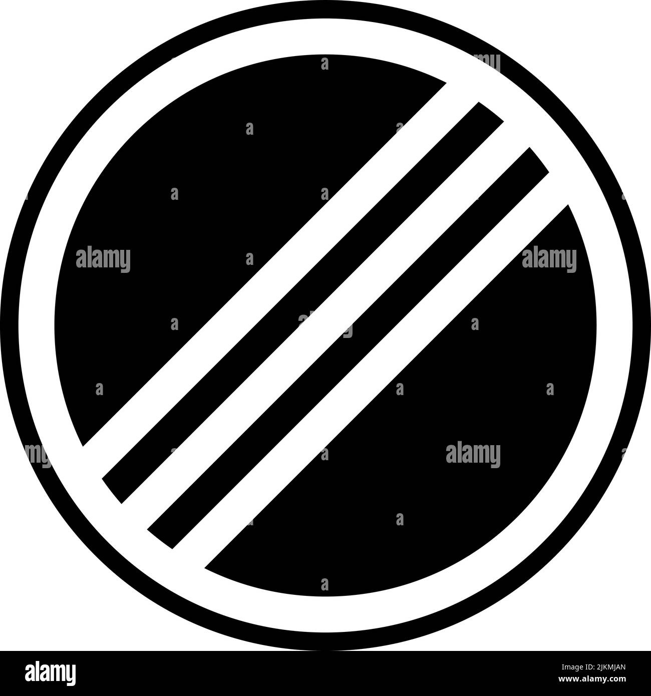 restriction ends icon black vector illustration Stock Vector Image ...