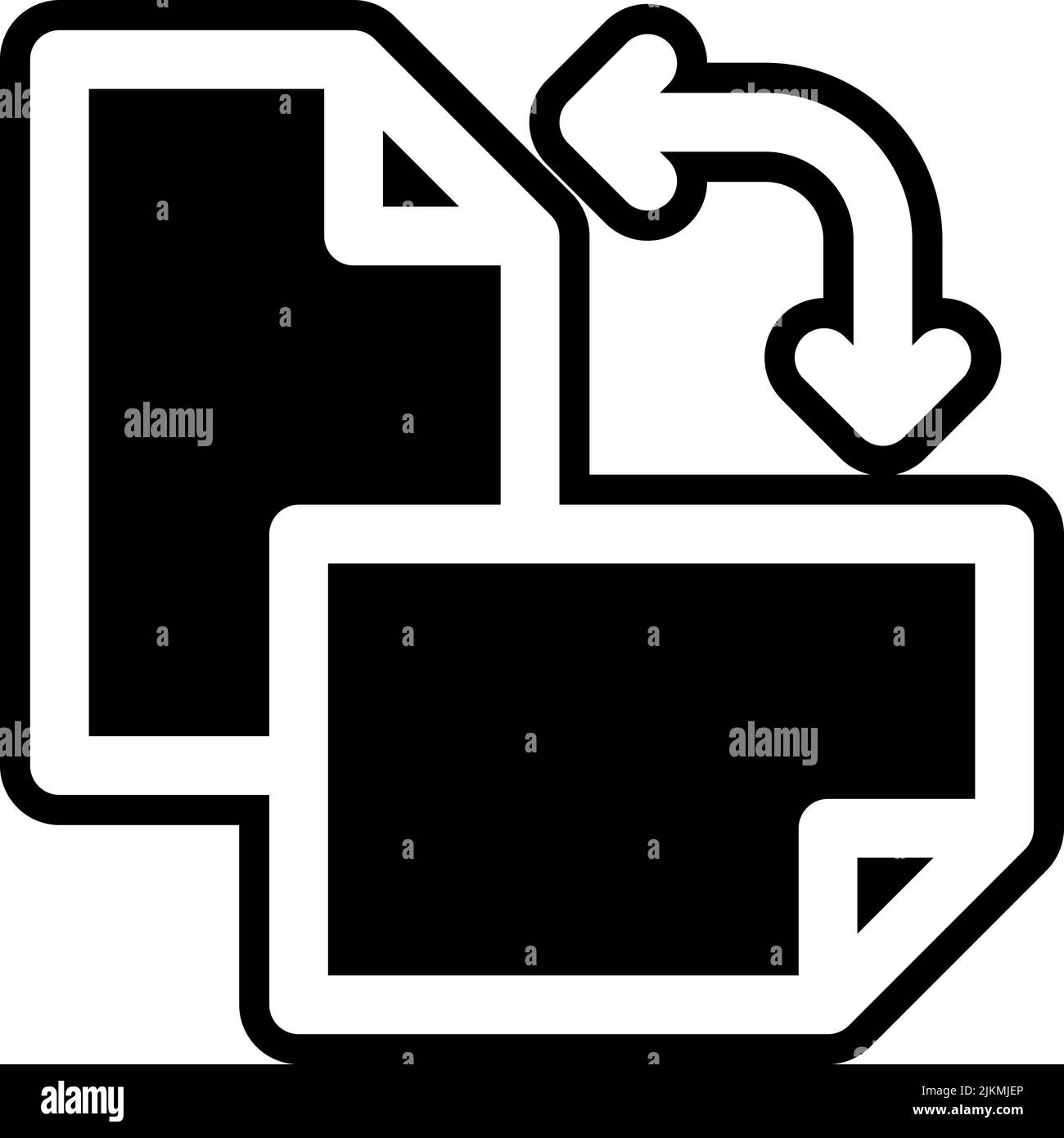 rotate icon black vector illustration Stock Vector Image & Art - Alamy