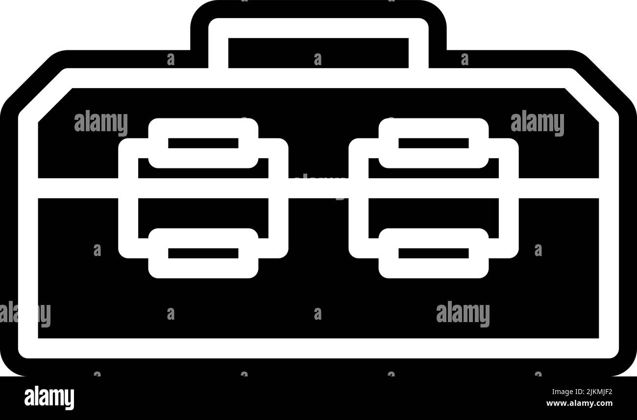 Tools Box Icon Black Vector Illustration Stock Vector Image And Art Alamy